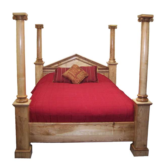 Greek Temple Pencil Post Bed